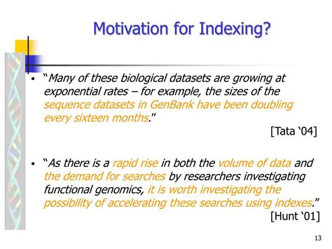 Ppt Indexing Biological Sequence Data Powerpoint Presentation Free Download Id 4260455