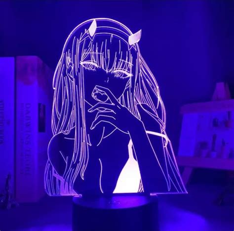 Купить Ночник 3d по аниме Милый во Франксе Ноль Два От порта Usb и батарей по выгодной