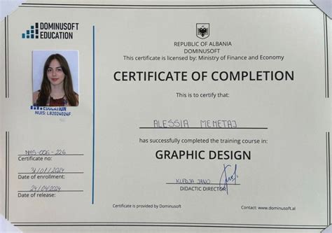 Alessia Memetaj On Linkedin Graphicdesign Certificate