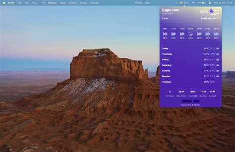 Menubar Weather App Rmacos