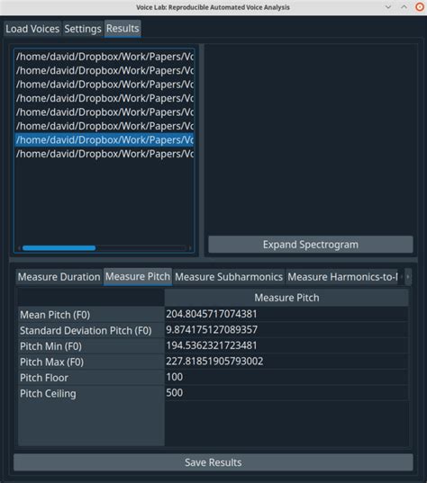 Voice Lab Interface VoiceLab Automated Reproducible Acoustic Analysis