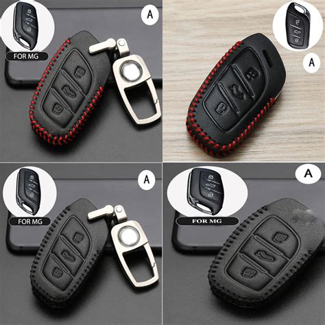 Genuine Leather Key Cover For Mg Zs Mg Vs Mg Hs Mg Zs Ev Mg4 Ev Mg
