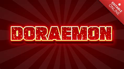 Doraemon Crazy Circus Typeface Text Effect Generator