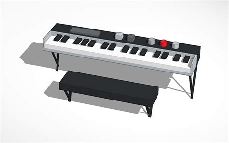 3d Design Electric Keyboard Tinkercad