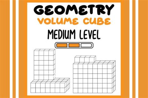 Geometry Volume Unit Cube Medium Level Graphic By Designood