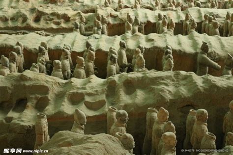 秦始皇兵马俑摄影图 其他 文化艺术 摄影图库 昵图网