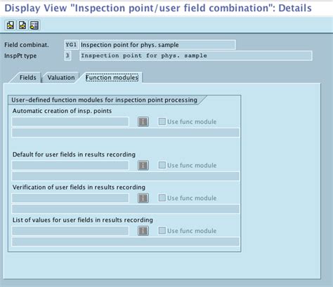 Solved Field For User Specific Entries Inprocess Insp SAP Community