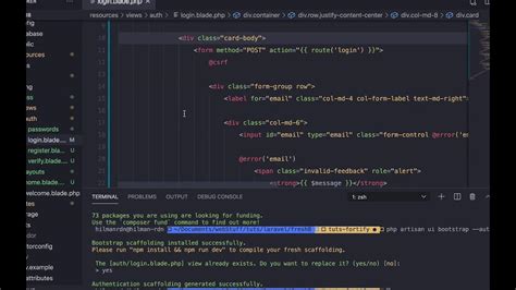 2 Fortify Dengan Laravel Ui Youtube