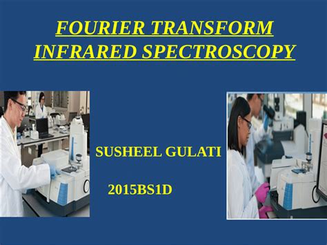 Pdf Fourier Transform Infrared Spectroscopy