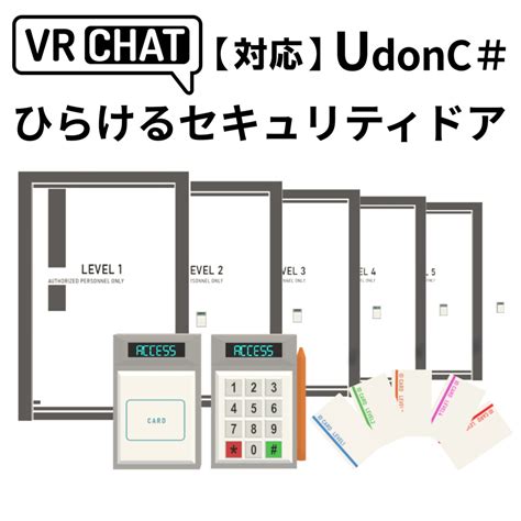 【vrc対応】ひらけるセキュリティドア 3dモデル わさび3d Booth