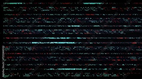 Binary Code Background Loop Virus Attack Screen Computer Cyber Attack Virus Code Screen