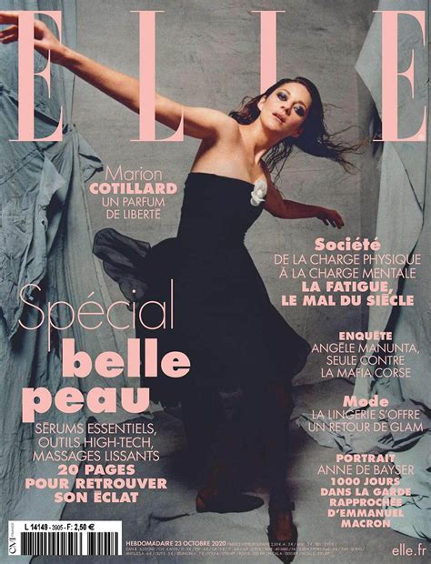 Marion Cotillard Covers Elle France October 23rd 2020 By Louie Banks
