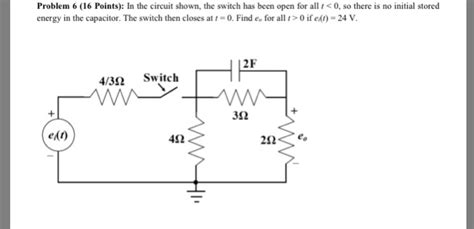 Solved Problem Points In The Circuit Shown The Chegg Com
