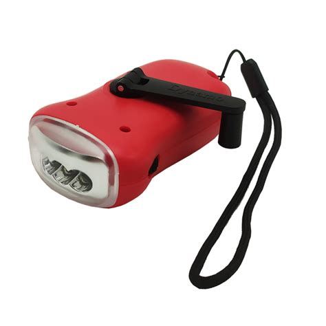 Ліхтар світлодіодний портативний на сонячній батареї з динамомашиною Bambi Zb 1 Red фото