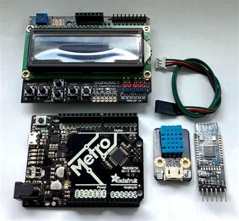 Adafruit Arduino Uno Metro And Dfrobot Lcd Shield X2 Senors New