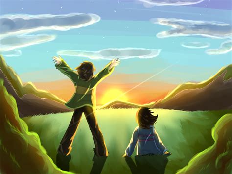Frisk And Chara Together Undertale Fanart D By Juunoy4 On Deviantart