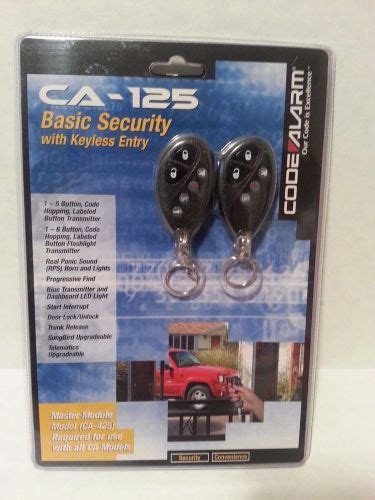 Buy Code Alarm Basic Security Remote Keyless Entry CA Use W CA Module In Fort