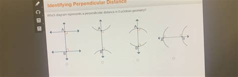 Solved Identifying Perpendicular Distance Which Diagram Represents A