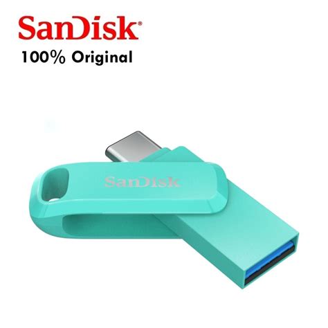 jual sandisk dual drive go usb type c 128gb green sdddc3 original
