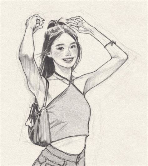 Рисунок карандашом Oaoi Art Traditional Art арт девушка Artist Art арт