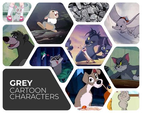 Popular Grey Cartoon Characters