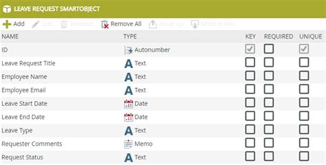 Leave Request Basic Version Application Design