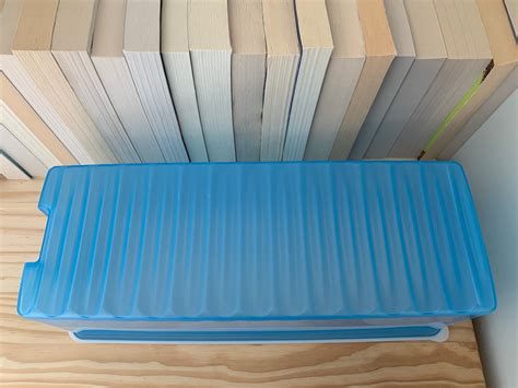 Tupperware Fridge Mates Large Blue Rectangular Food Storage Etsy