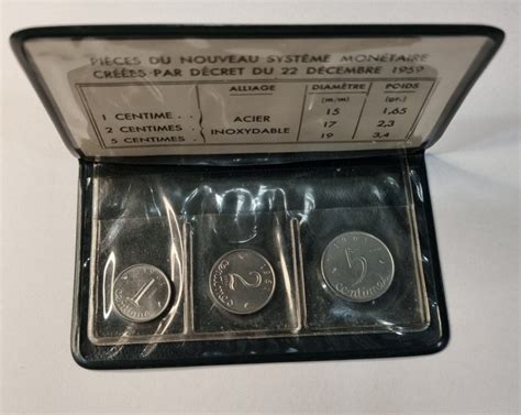France Fifth Republic Série De 3 Essais 1 Centime 2 Catawiki