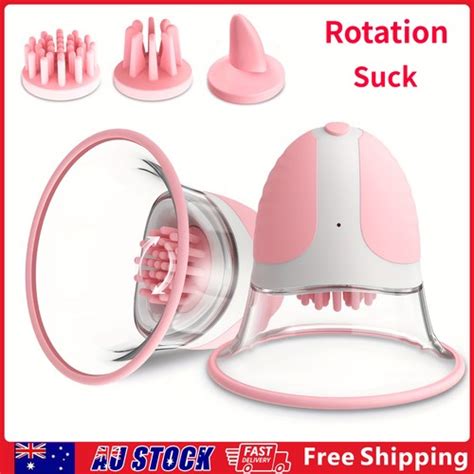 10 Mode Rotation Nipple Breast Massager Stimulator Sucker Brush