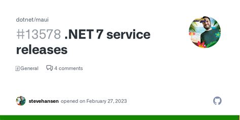 NET Service Releases Dotnet Maui Discussion GitHub