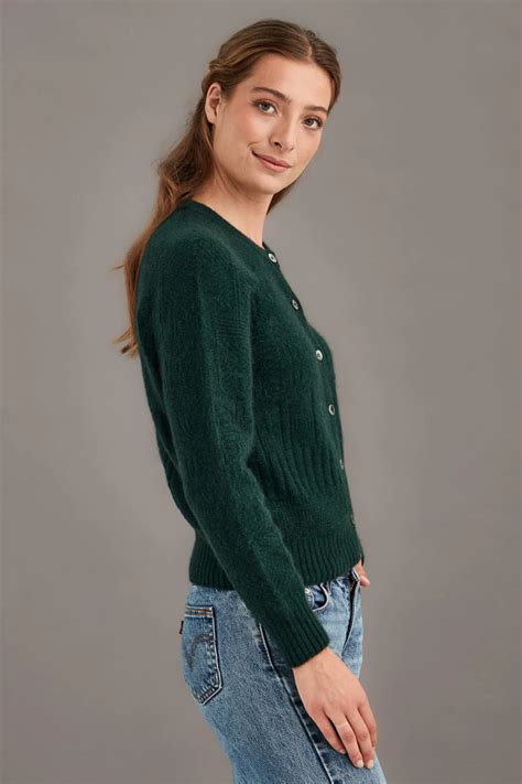 Possum Merino Clothing Womens Mcdonald Patchwork Cardigan 5062