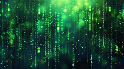 Binary Code Felling Numbers Computer Hacking Tech Background Premium