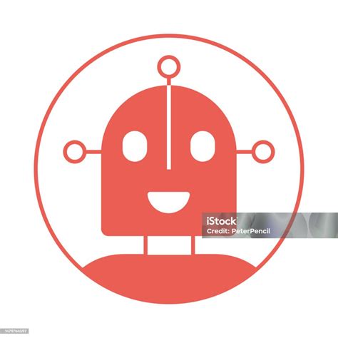 로봇 인공 지능 아바타 아이콘입니다 챗봇 및 소셜 네트워크에 대한 다양한 봇 얼굴을 프로파일링합니다 문자 벡터 스톡 일러스트