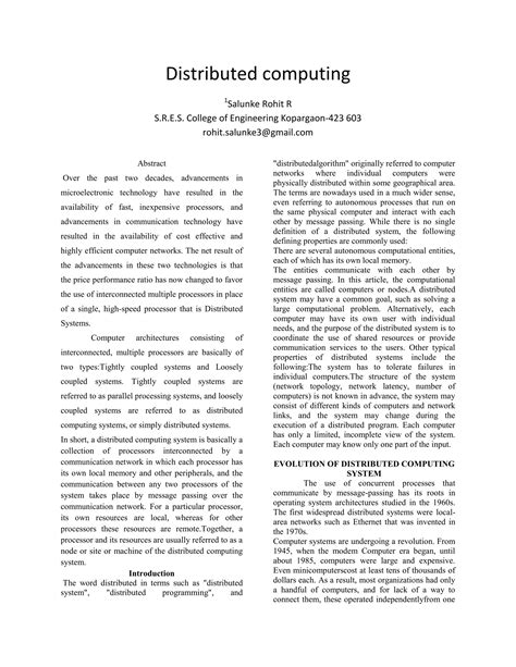 Distributed Computing Docx