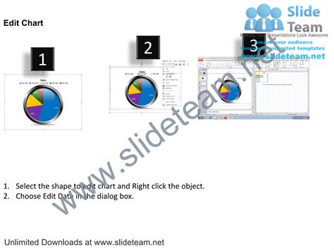 Glossy Pie Chart Data Driven Ppt Slides Diagrams Templates Ppt
