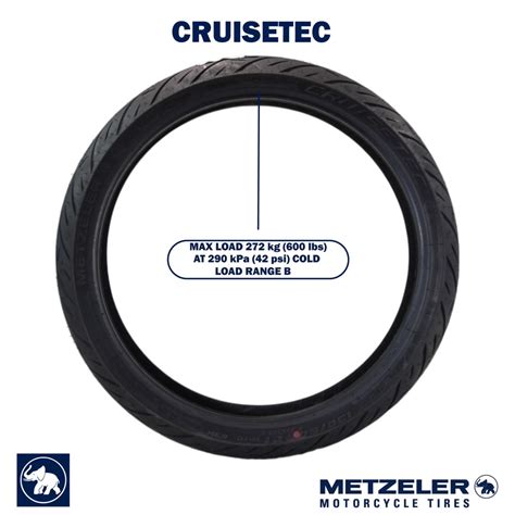 Metzeler Cruisetec 13060b21 63h Tl V Twin Motorcycle Front Tire With