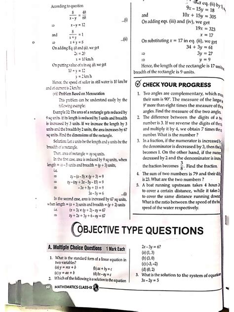 Simultaneously Liner Equation In Two Variable Pdf