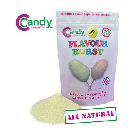 Lemon And Lime Flavour Burst Candy Floss Sugar Candy Chemistry