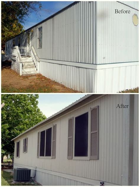 Old Mobile Home Exterior Renovation