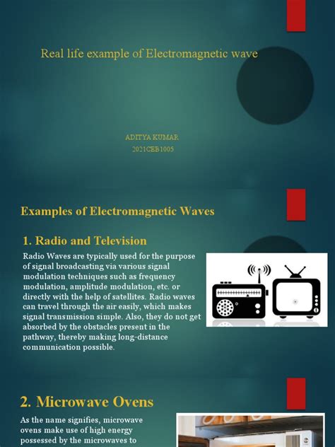 Real Life Example Of Electromagnetic Wave Pdf Electromagnetic Radiation Waves