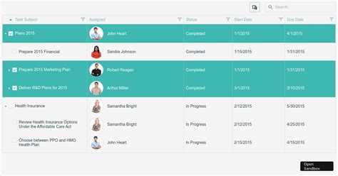 Overview Devextreme Tree List Forked Codesandbox