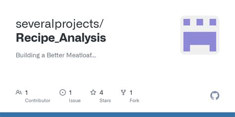 Github Severalprojects Recipe Analysis Building A Better Meatloaf