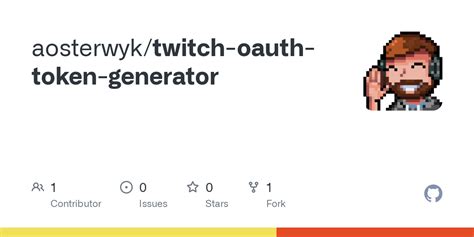 Github Aosterwyk Twitch Oauth Token Generator