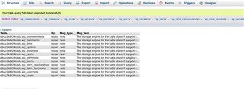 Phpmyadmin Repair And Optimize Database Siteground Tutorials