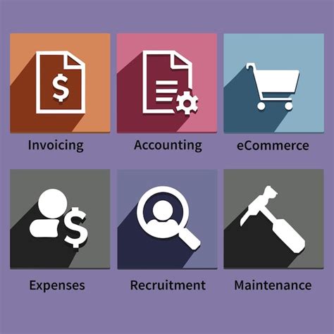 Premium Vector Erp System Icon Set