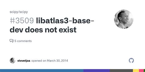 Libatlas3 Base Dev Does Not Exist · Issue 3509 · Scipyscipy · Github