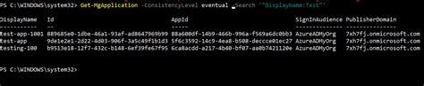 Graph Powershell Cmdlet Get Mgapplication