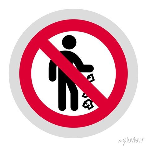 Forbidden Sign Clipart Vector No Trash Forbidden Sign No Trash Clip