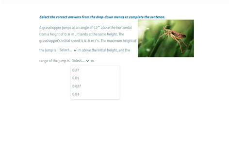 select the correct answers from the drop down menus to complete the sente