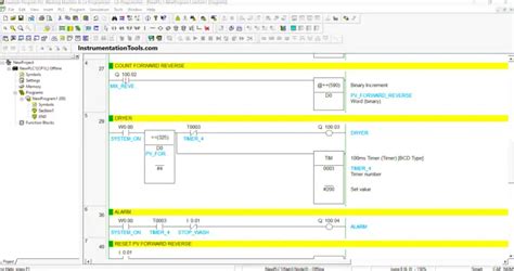 Omron Plc Logic For Washing Machine Automation